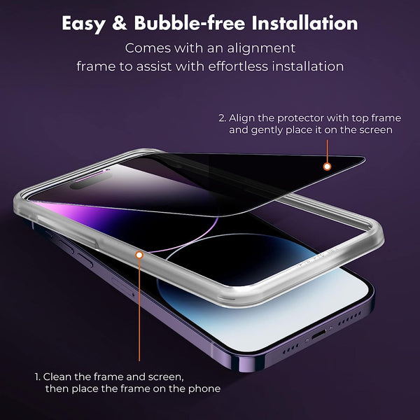 UNBREAKcable 3-Pack Screen Protector for iPhone 14 Pro Max, Double ...